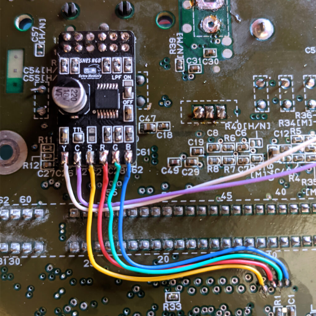 Mod RGB SNES BABY - retromemory.com.br